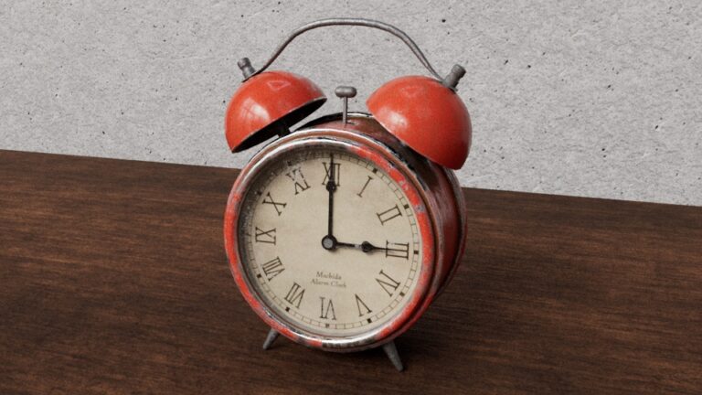 2-10b.目覚まし時計のテクスチャ出力と読み込み | CG TEXT